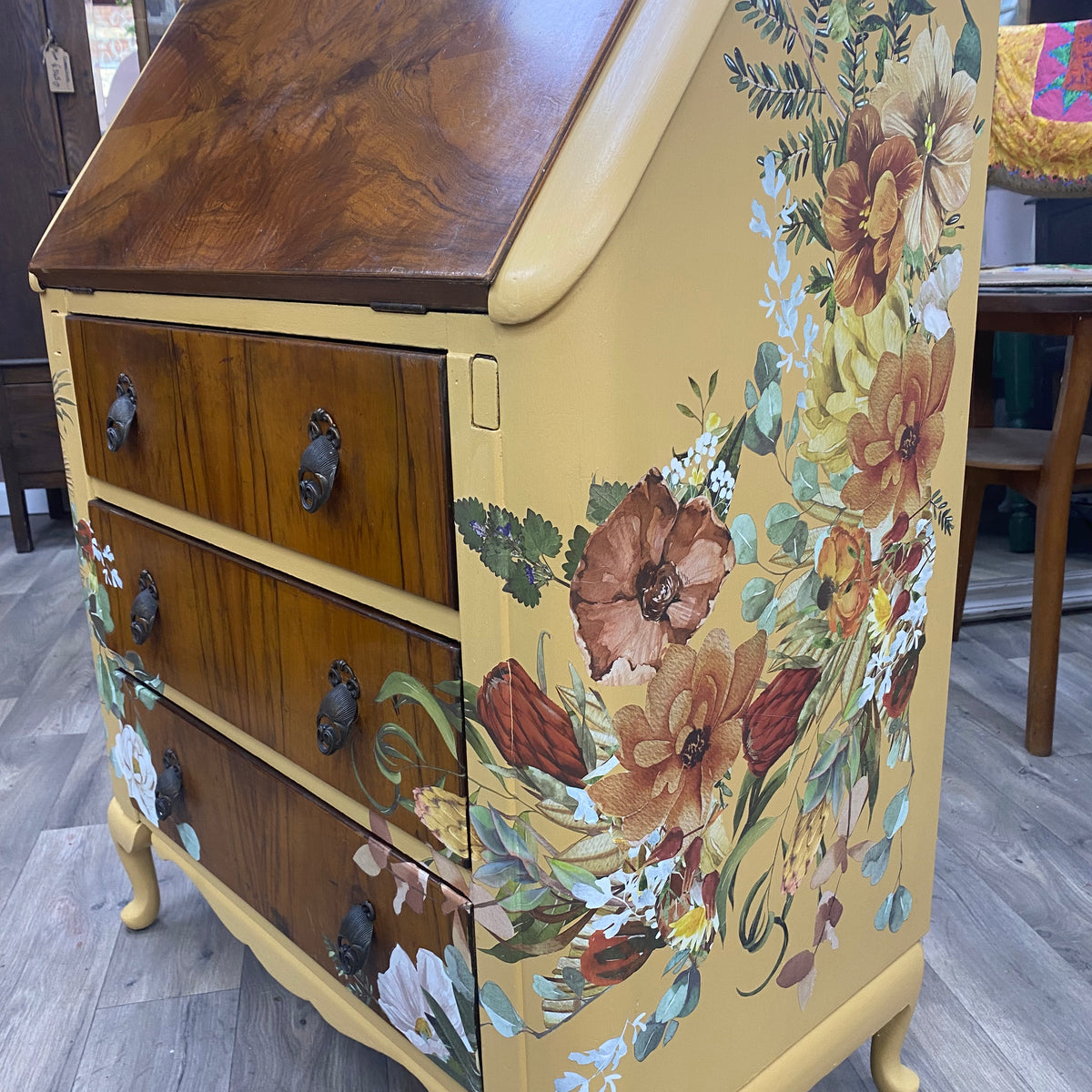Bespoke Custom Hand-Painted Bureau – Vintage Furniture Makeovers UK ...