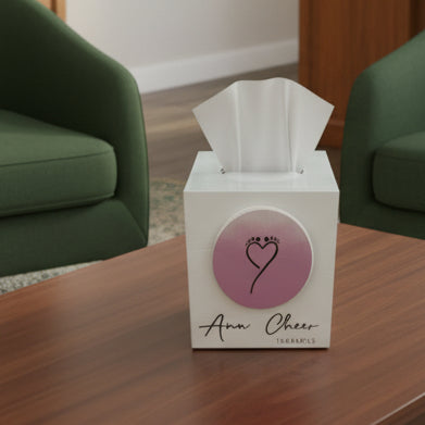 Personalised Hand-Painted Wooden Tissue Box – Custom Home Décor Gift w ...